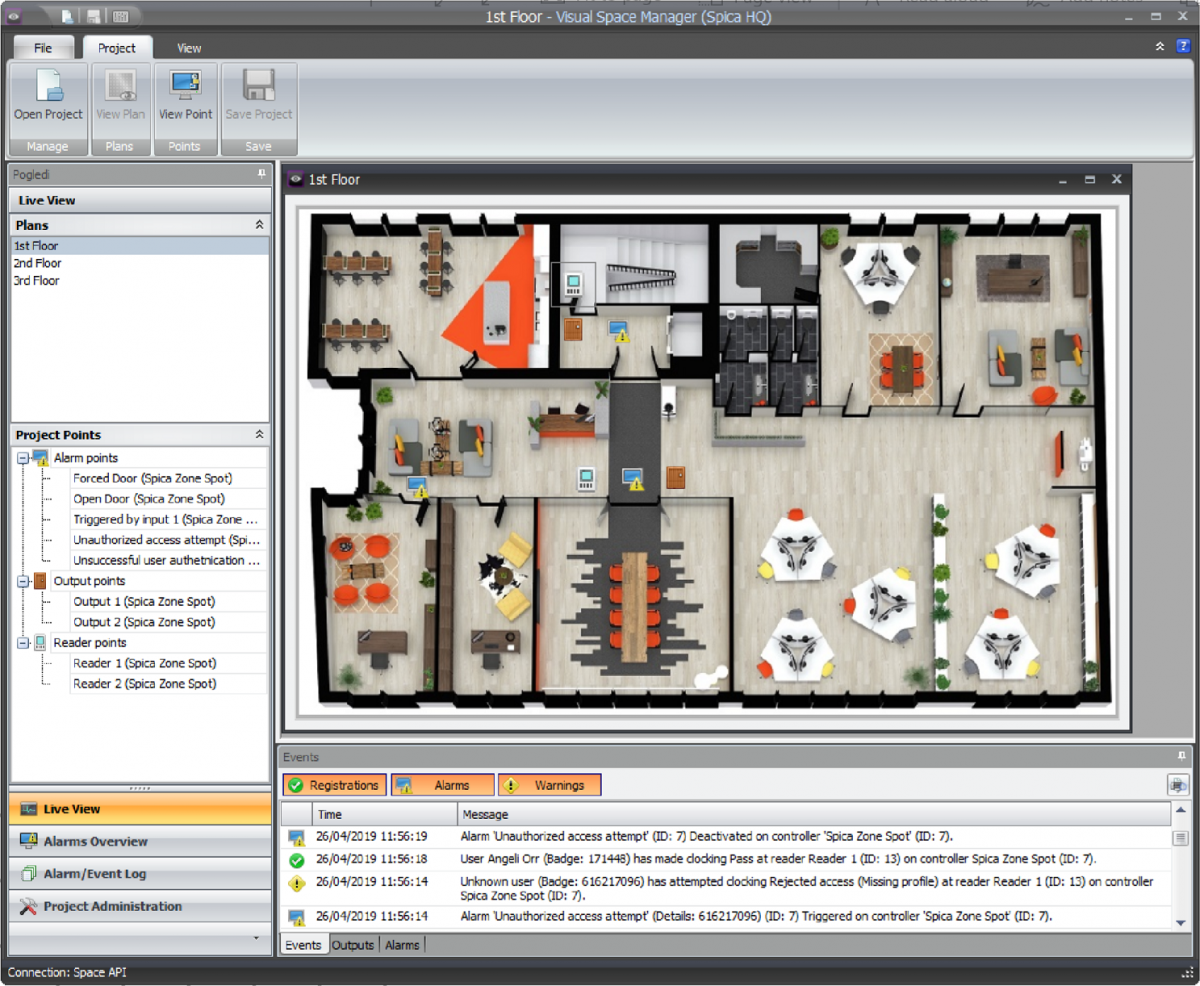 Spica Access Control Software | Live Visual Surveillance | ePm Systems and Solutions