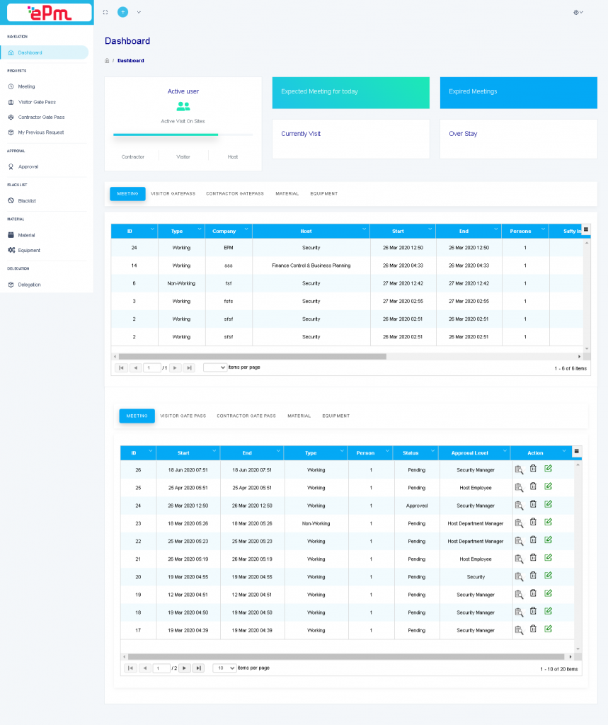 Visitor Management Software | Web-based Solution | ePm Systems and ...